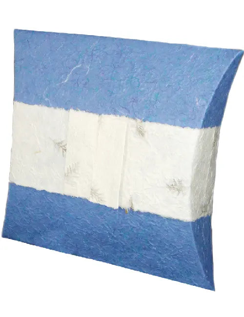 Biodegradable Paper Water Burial Urn - Ocean Blue with White Textured ...