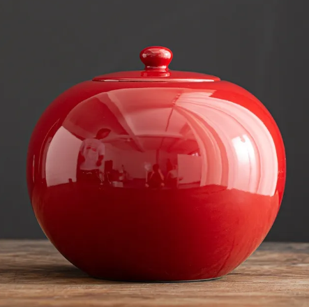 Red Crimson Elegance Ceramic Urn – Urn Centre Australia